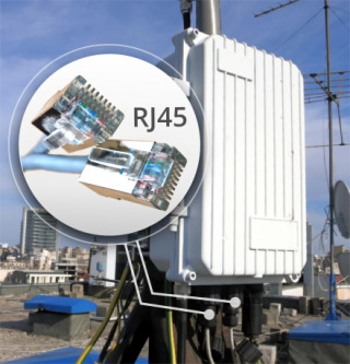 SatSite supports any IP backhaul (IP radio, microwave, VSAT, fiber, UMTS)
